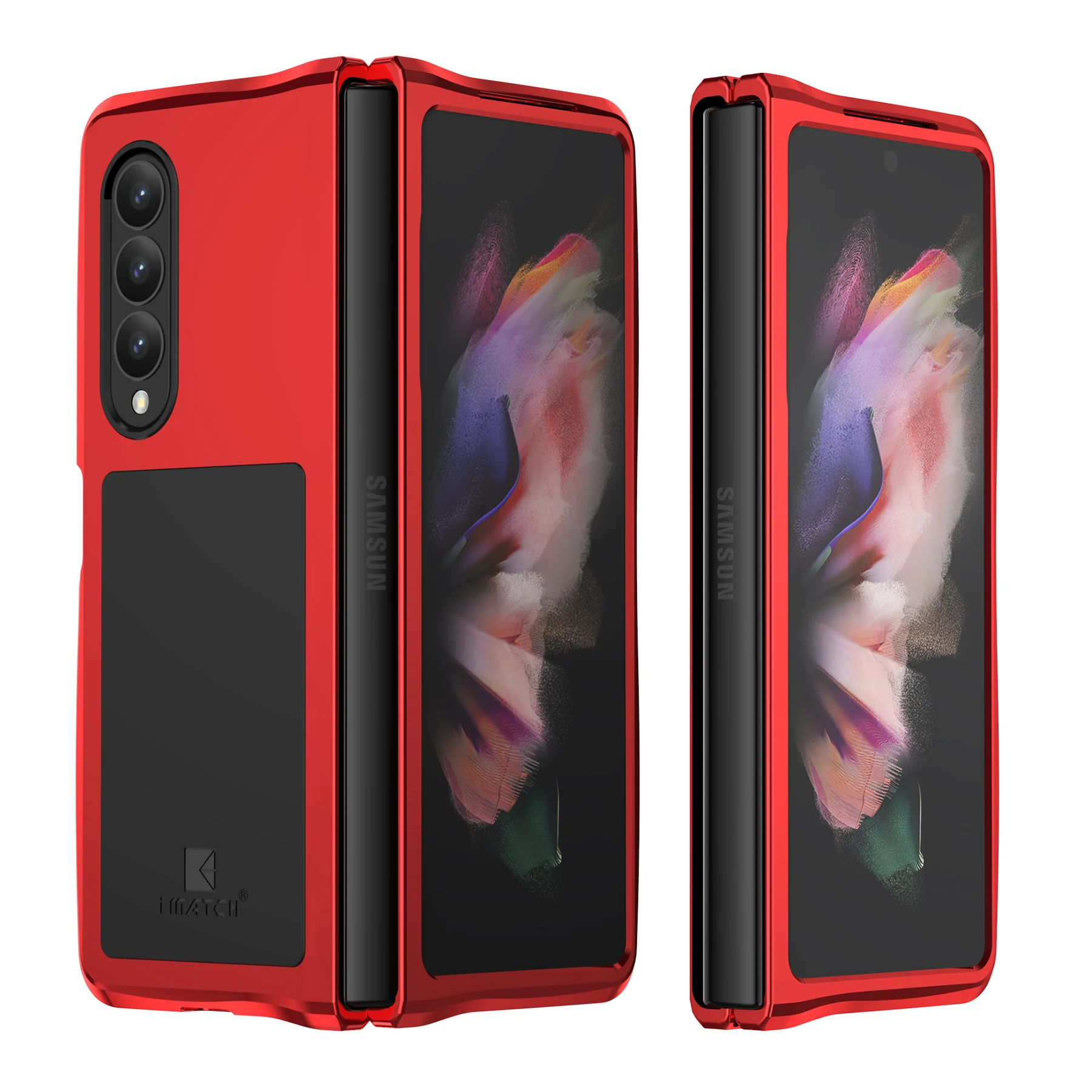 For Galaxy Z Fold 3 Case Heavy Duty Protection Armor Shockproof Hard ...