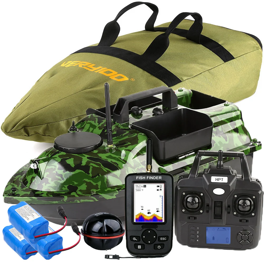 500M GPS Fishing Bait Boat LCD Display Fishfinders With Sonar Sensor 3 ...