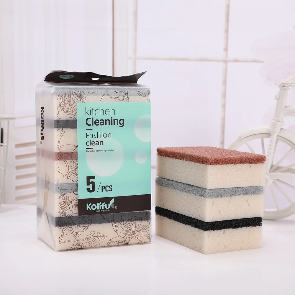 5pc Dishwashing Sponge Kitchen Nano Emery Magic Clean Rub Pot Rust ...