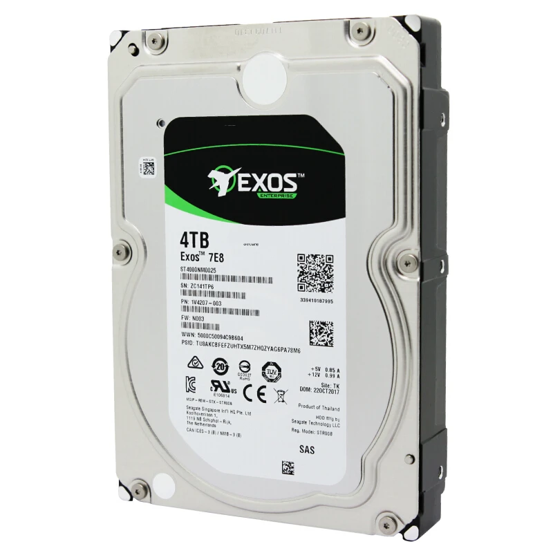 Original HDD For Seagate Exos 4TB 3.5" 7.2K SAS 128MB For Internal HDD ...