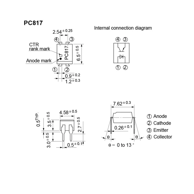 PC817 IC Pinout, Features, Equivalent Datasheet, 59% OFF