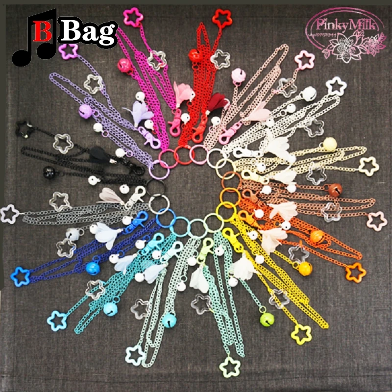 Candy-Colors-Ita-Bag-Chain-Accessories-Jk-Star-bells-Chain-Pendant ...