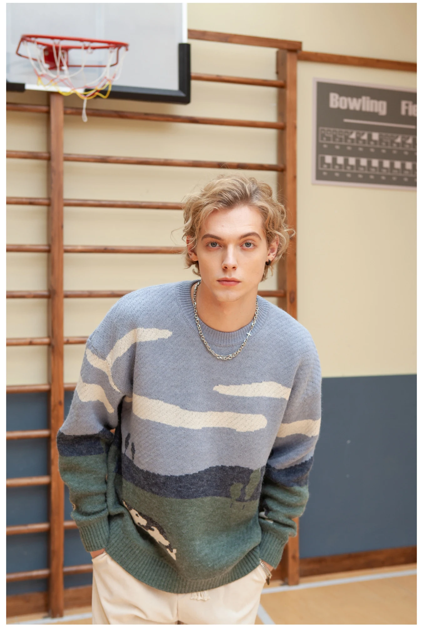 LAPPSTER-Pull Vintage en Forme de Vache pour Homme,Style Harajuku ...