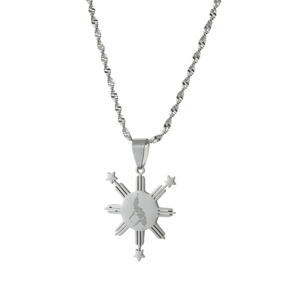 Philippines-Map-Flag-Pendant-Necklaces-For-Women-Men-Country-Pilipinas ...