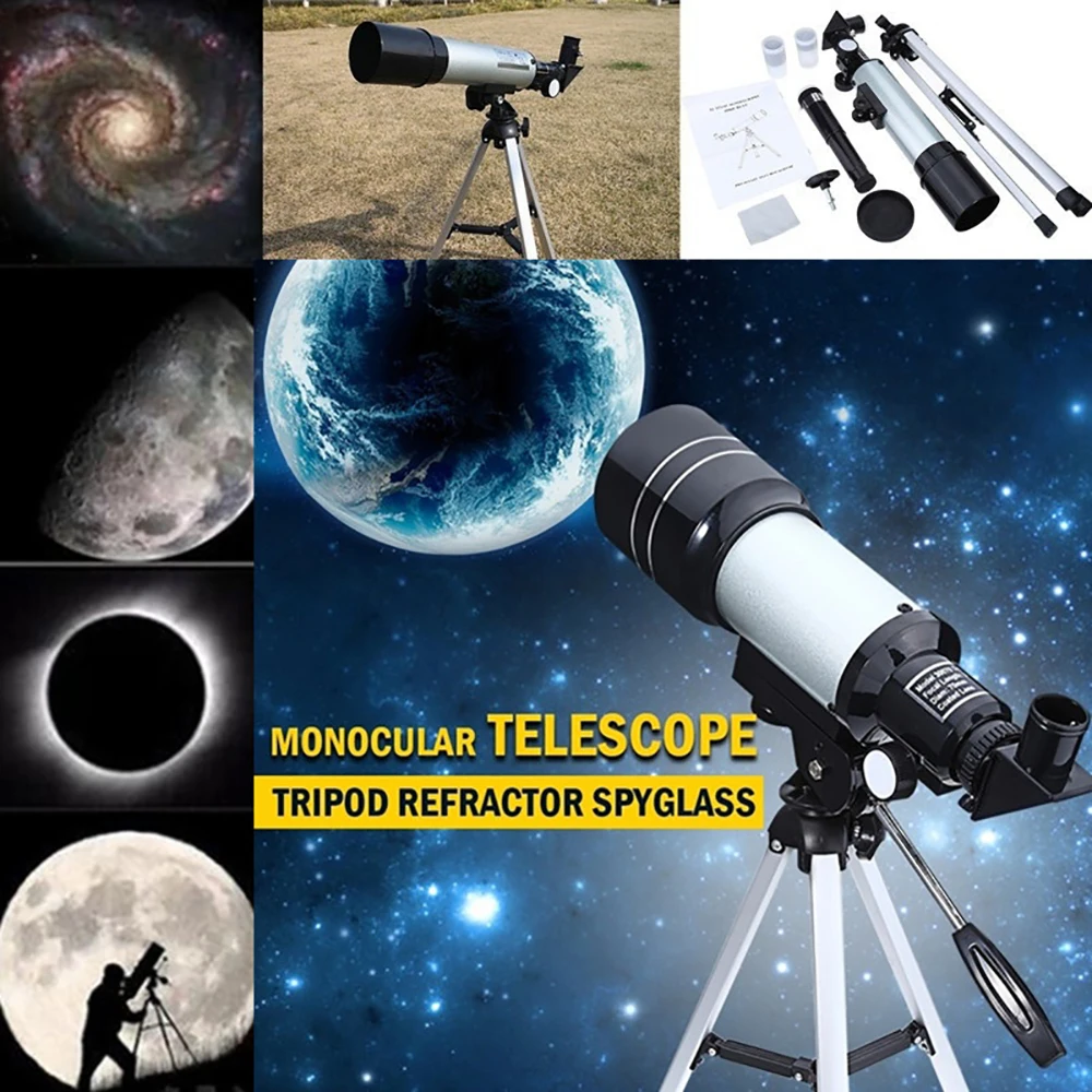Professional Monocular Astronomical Telescopes 60X Zoom F36050 ...