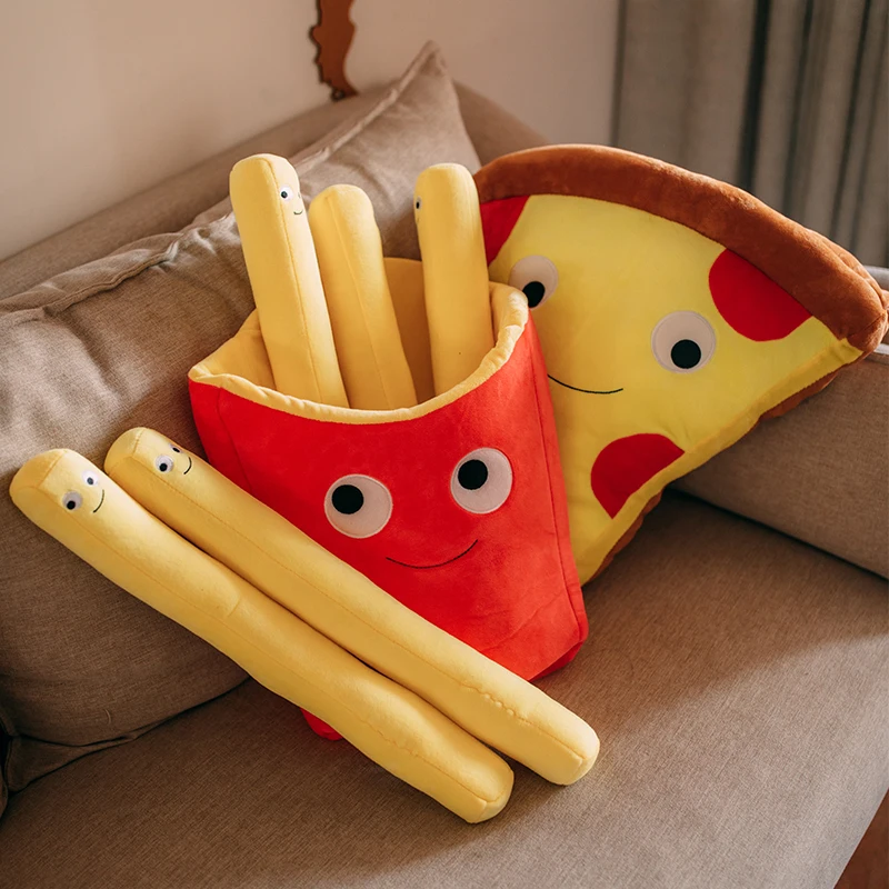 Interesting-Food-Pillow-French-Fries-Pizza-Plush-Toys-Stuffed-Food-Sofa ...