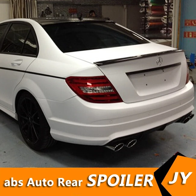For Mercedes Benz W204 Spoiler 2008 2014 C class C180 C200L C63 Spoiler ...