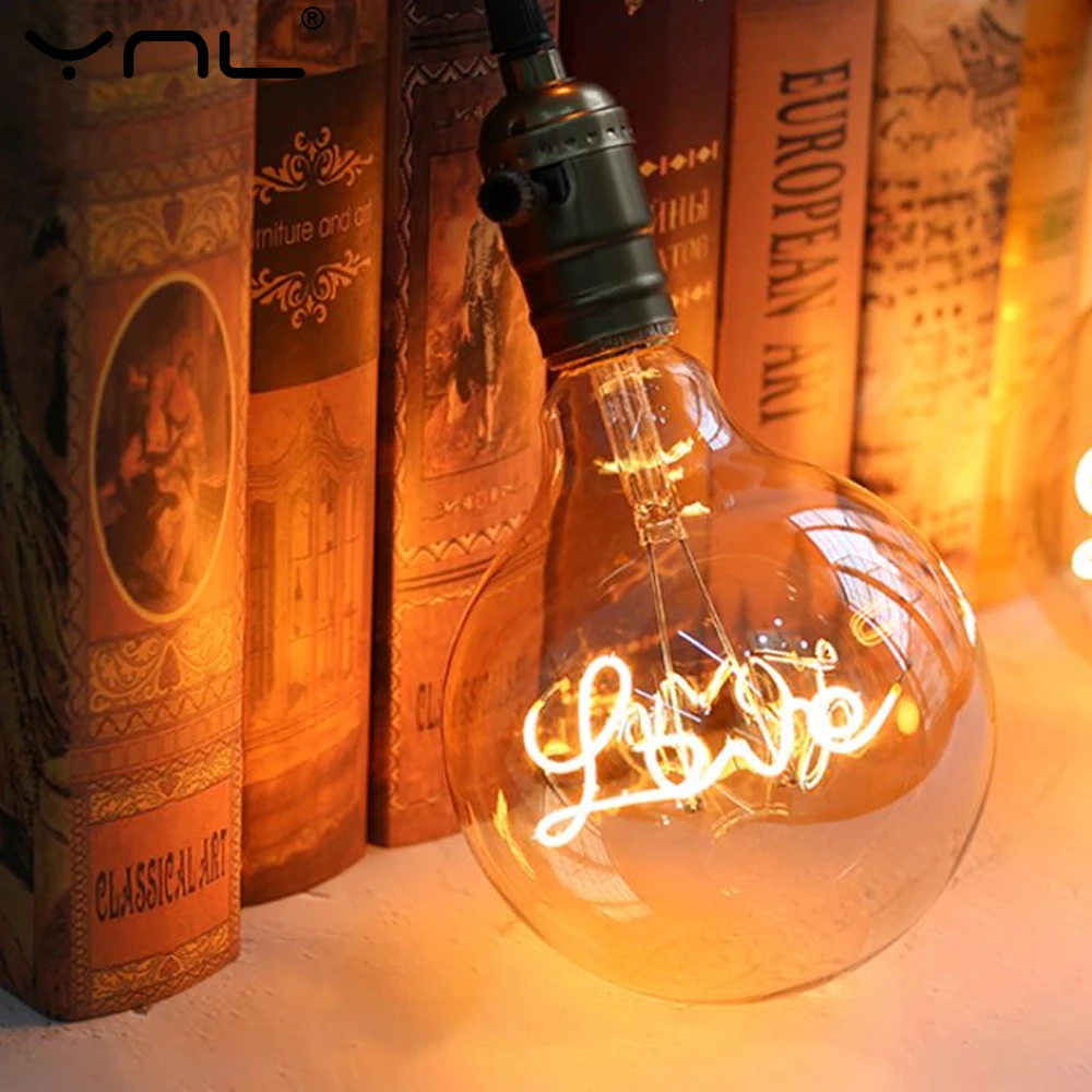 Retro-Edison-Light-Bulb-E27-220V-G125-Love-Lamp-Vintage-Edison-Bulb ...