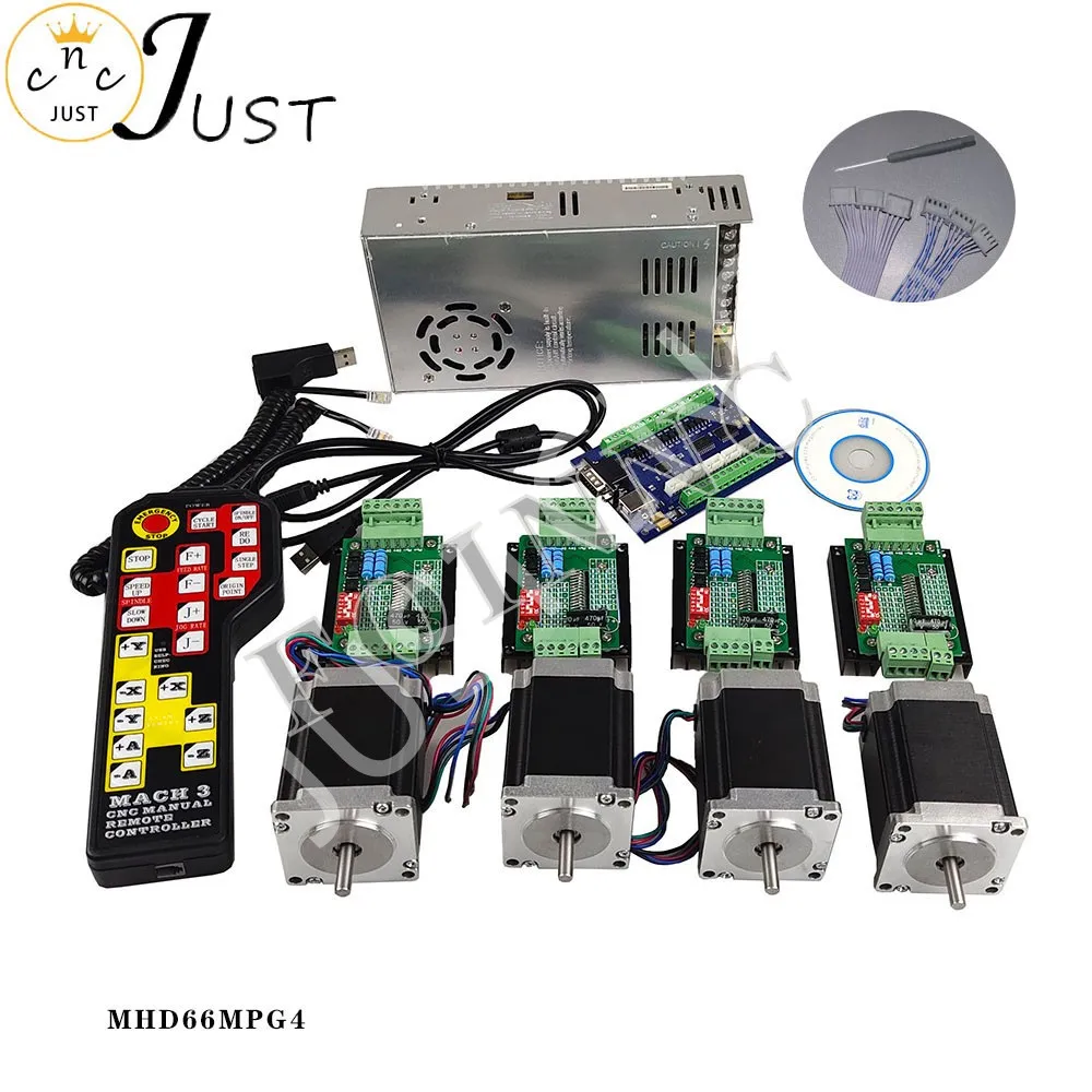 Promotion-CNC-controller-kit-4-axis-4-TB6600-stepper-motor-driver ...