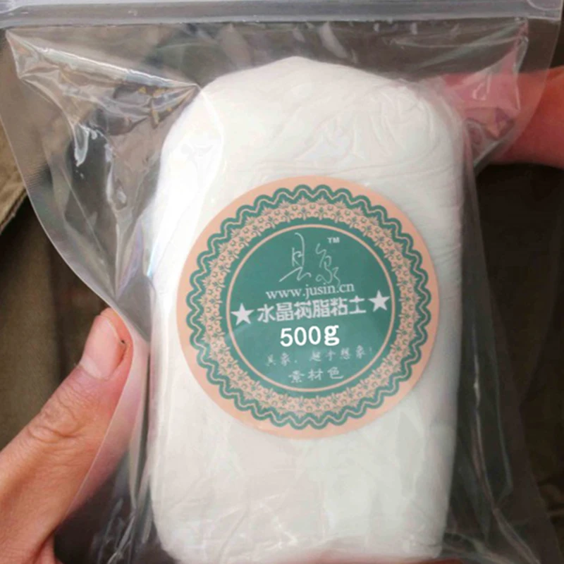 500g Polymer Clay Soft Pottery Clay Crystal Resin Clay Translucent for ...