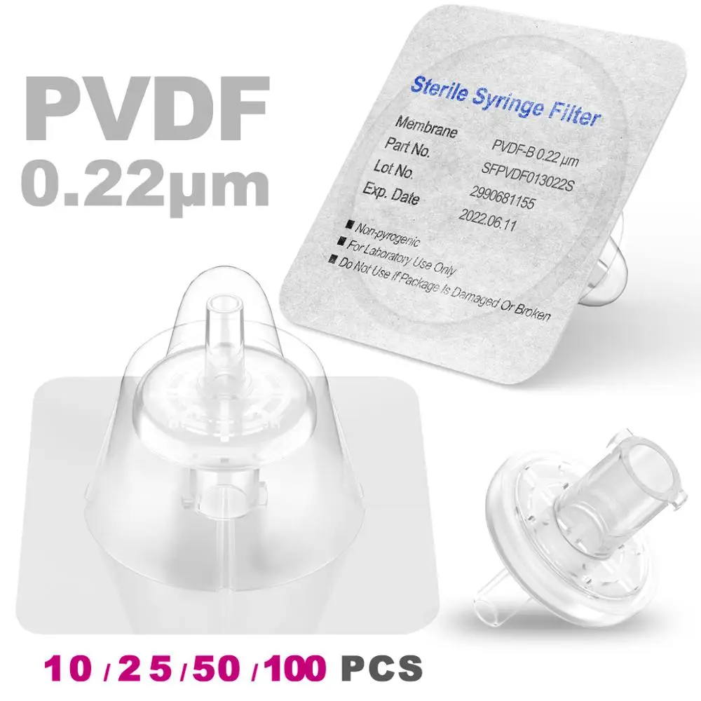 Sterile-Syringe-Filters-PVDF-Membrane-0-22-m-Pore-Size-13mm-Diameter-10 ...