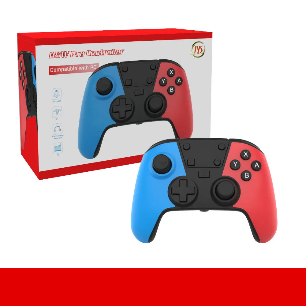 JYS JYS NS207 Wireless Controller Gamepad with Turbo Wake Up Function External 3.5mm o Port Suitable for Switch PC Joystick