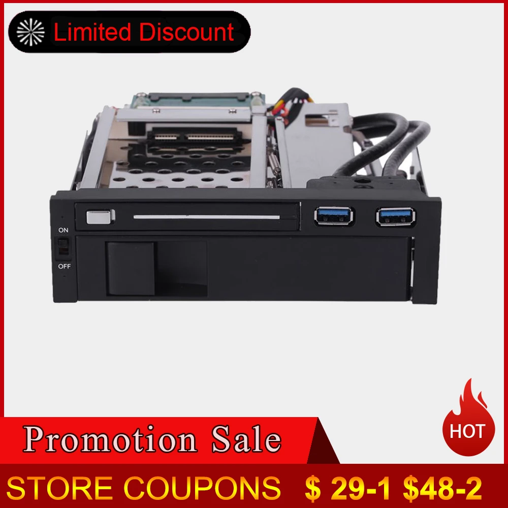 New Dual Bay 3.5"+2.5" Inch Sata Iii Hard Drive Hdd Ssd Tray Caddy ...