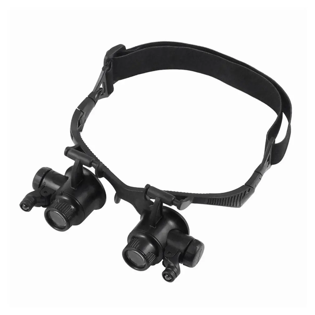 Professional Adjustable Repair Watch Safety Magnifier Double Eye Head ...