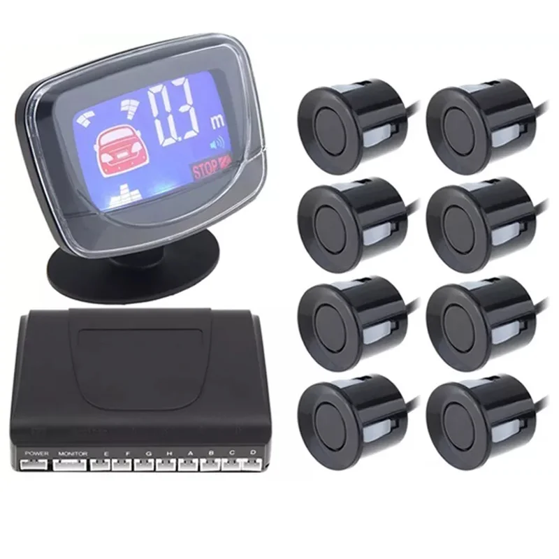 Car Auto Parktronic Led Parking Radar 4/6/8 Parking Sensors Reverse ...