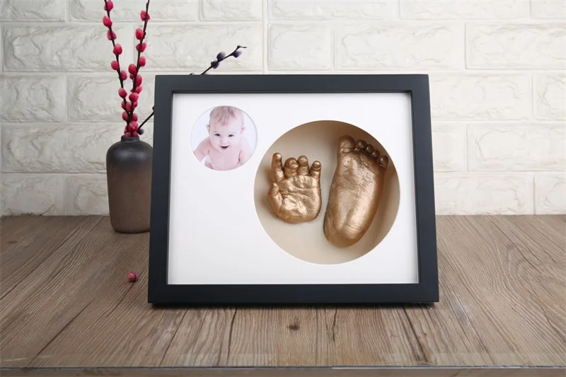 3D DIY Newborn Hand Foot Mold Photo Frame Baby Plaster Casting Kit ...