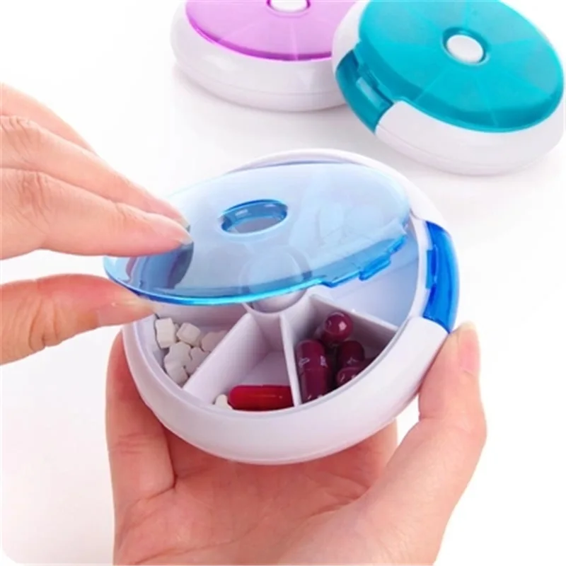 Mini-Pill-Box-Weekly-Medicine-Pill-Box-Rotating-Pill-Box-Case-Splitter ...