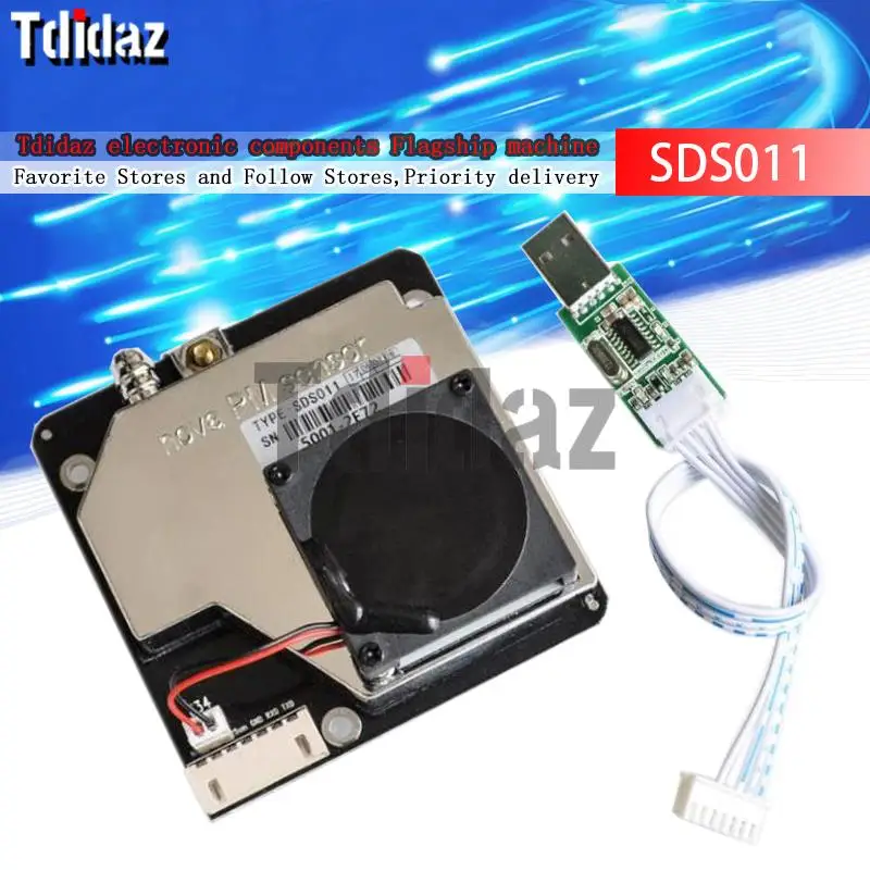 Nova PM 센서 SDS011 고정밀 레이저 pm2.5 대기 오염 감지 센서 모듈 초 먼지 먼지 센서, 디지털 출력|센서들 ...