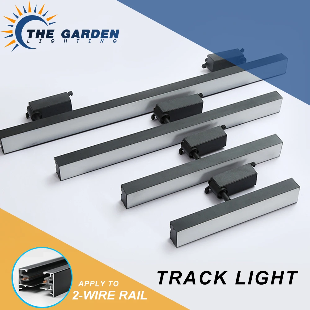 Modern Long Strip LED Track Lamps Aluminum Ceiling Rail Line Floodlight ...