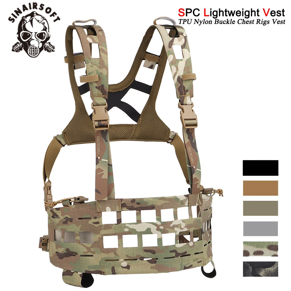 New Tactical SPC Portable Lightweight Chest Rigs Vest With Molle System ...