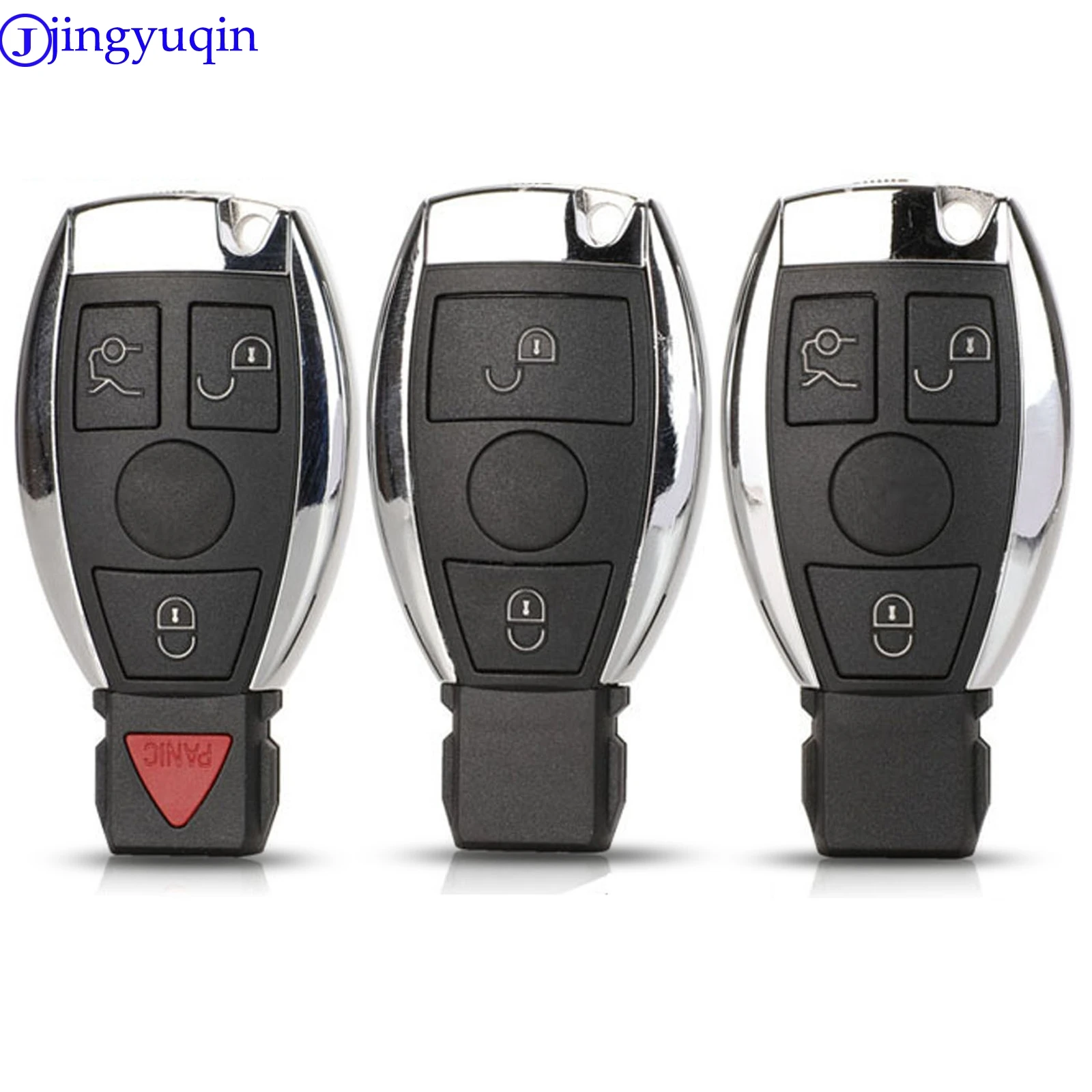 Jingyuqin 2/3/4 B Keyless Entry Remote Car Key For Mercedes Benz Year ...