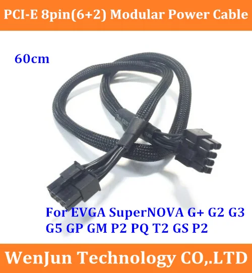 sleeved-PCI-E-8pin-6-2-VGA-Video-Card-modular-power-supply-cable-for ...