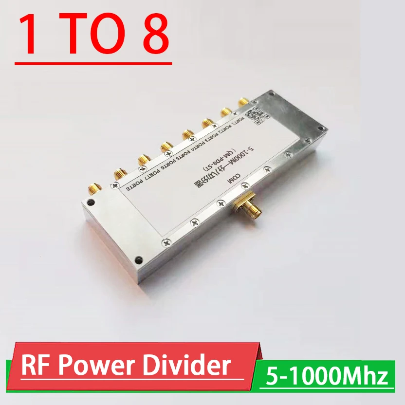 5-1000Mhz-Power-Divider-RF-power-splitter-1-to-8-Power-Divider-Combiner ...