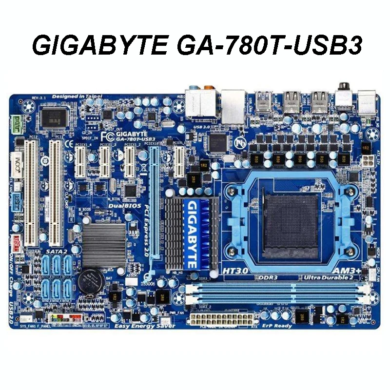 AMD 780l 760G 990FX 970 용 기가바이트 GA 780T USB3 컴퓨터 USB3.0 780T USB3 마더 보드 ...