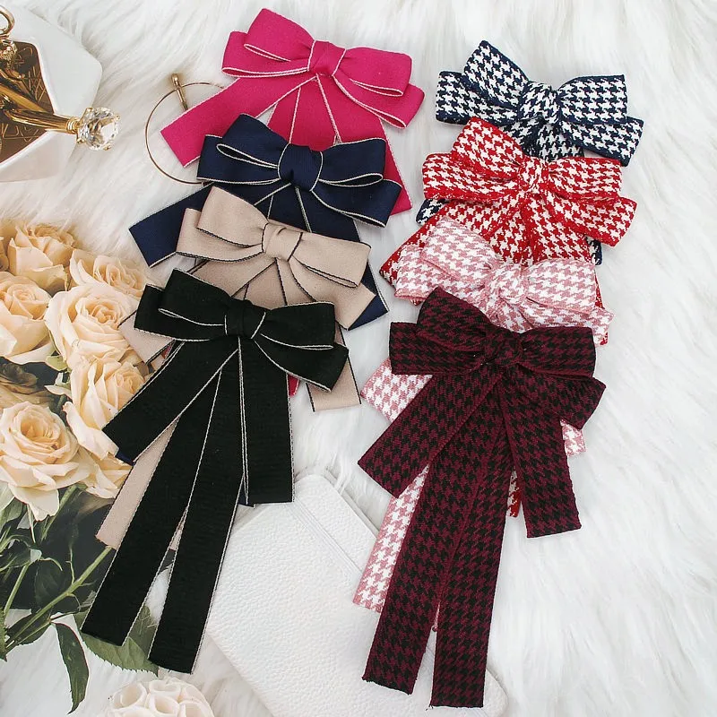 Hot Sale Women Girls Elegant Bow Ties Fashion Pretty Ribbon Solid Color ...