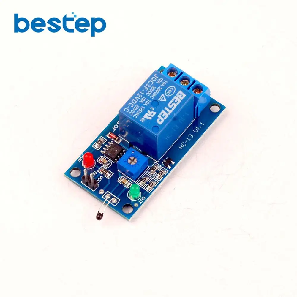 DC-12V-1-Channel-1CH-Thermal-Sensor-Module-Relay-Module-Combo-Module ...