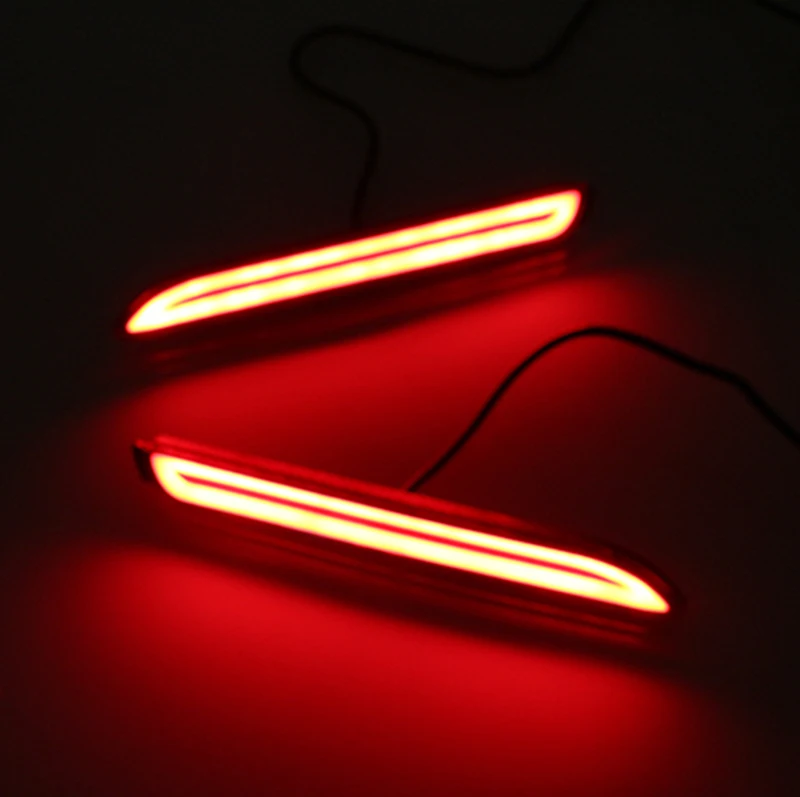 Car LED Reflector Lamp Rear Fog Lamp Rear Bumper Light Brake Light For ...