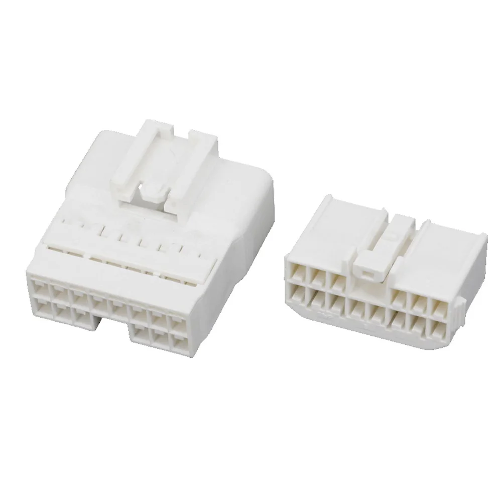 1-Sets-14-Pin-Automotive-Connectors-White-Male-and-Female-Car-Connector ...