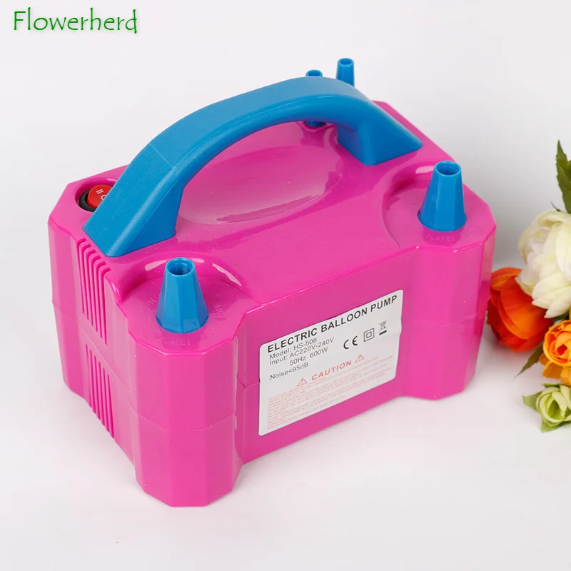 Balloon-Pump-Electric-Air-Blower-Dual-Nozzle-Portable-Balloon-Inflator ...