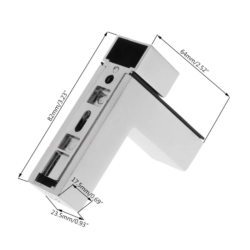 Solid Metal Adjustable Wood/Glass Frame Bracket F Fixture Wall-Mounted ...