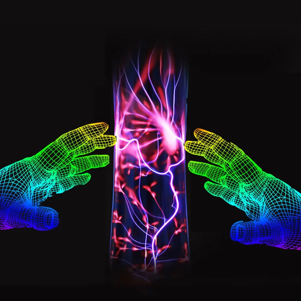 Toque mágico sensível lâmpada relâmpago bola plasma controle sensor de ...