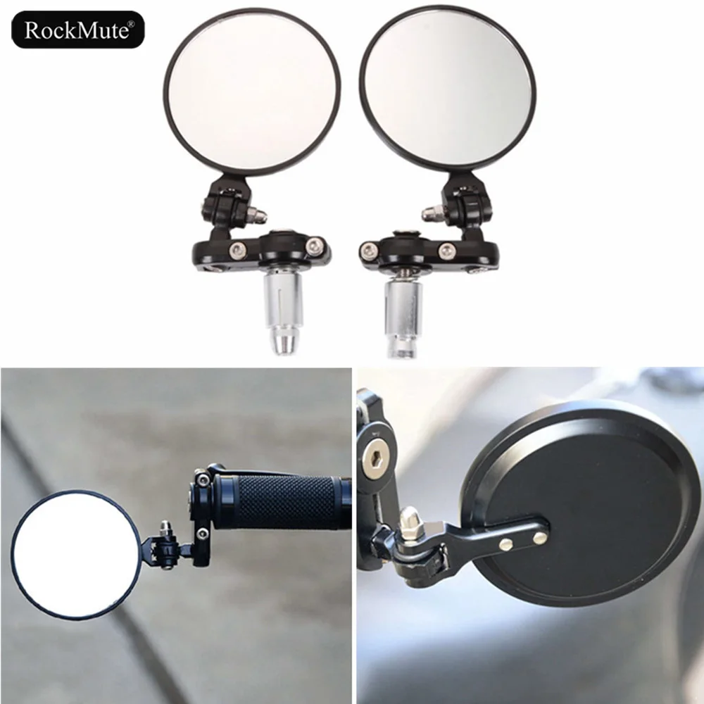 Foldable-Round-Rear-View-Side-Mirrors-For-Motorcycle-Sport-Bike-Retro ...
