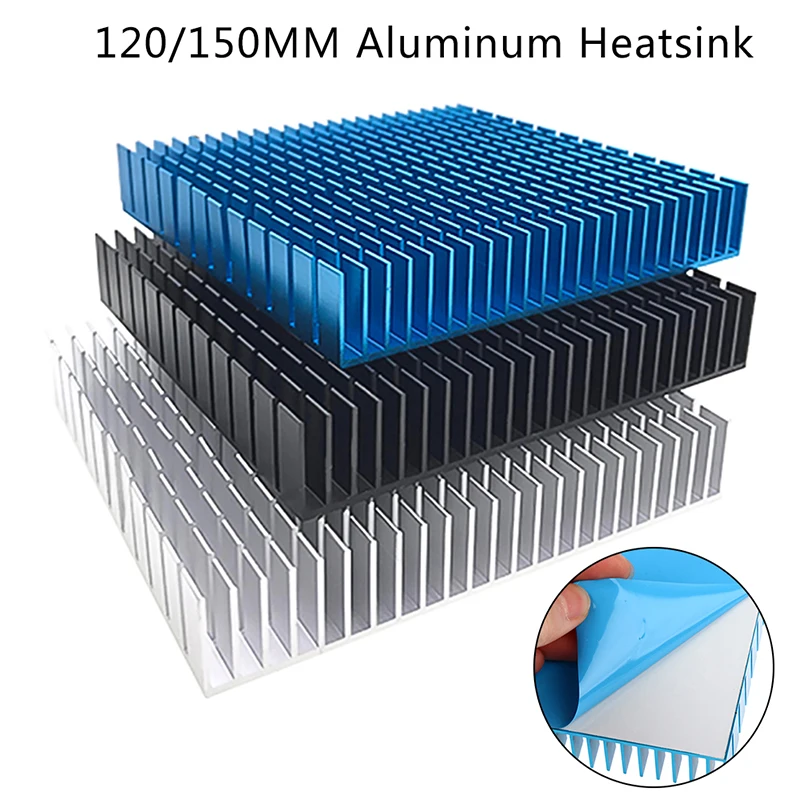 120-150MM-Heating-Panel-Heat-Sink-Aluminum-Heatsink-CPU-Power-Amplifier ...