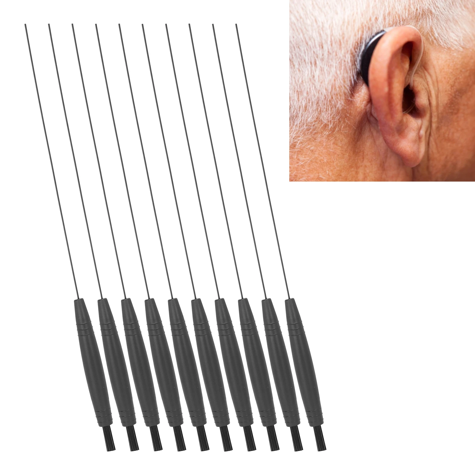 10Pcs-Hearing-Aid-Cleaning-Kits-Hearing-Amplifier-Cleaning-Tool ...
