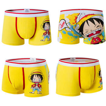 One Piece Luffy Cartoon Boxer Shorts Cotton | One piece Merchandise ...