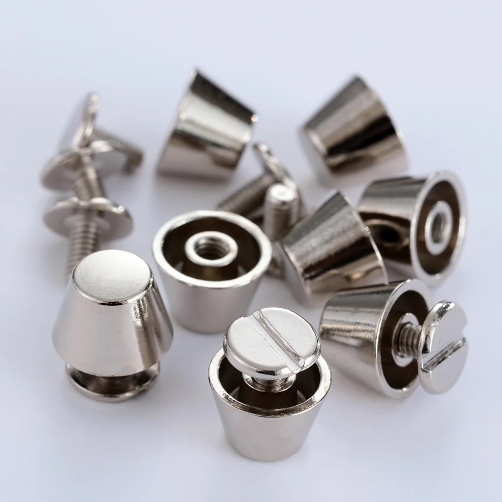 RIVET,silver-12mm--Rivets de sangle 10-12mm, vis de seau, boulon de ...