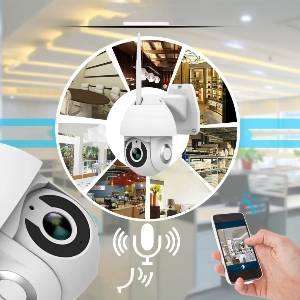 Smart Wireless V380 Dome Camera Network Surveillance Camera Outdoor ...