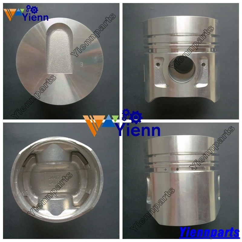 FOR Mitsubishi S3E S4E S6E Piston With Pin and Clips For Mitsubishi S3E ...