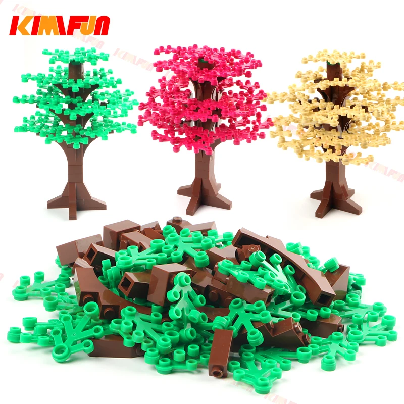Tree Green Bush Home Plants Diy Garden Building Blocks Toy Botany City ...