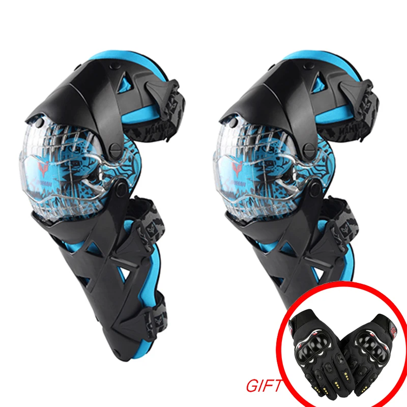 DUHAN Fashion Motorcycle knee pads Motocross knee PC brace high end ...