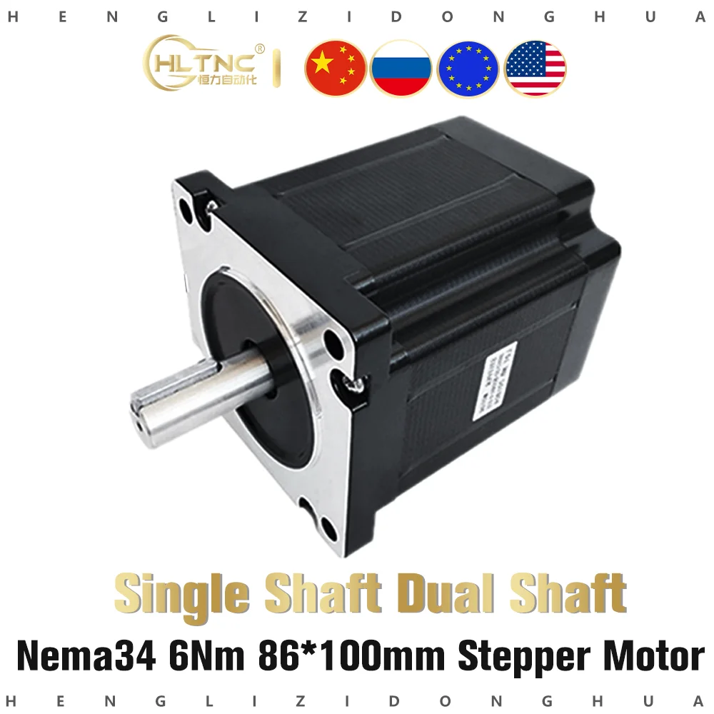 Nema 34 100mm 6.5Nm 5A Nema34 86mm Stepper Motor High Precision Motor ...