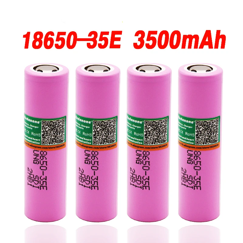 New 18650 Batteries INR18650 35E 3.7V 3500mAh 20A Discharge 18650 Li ...