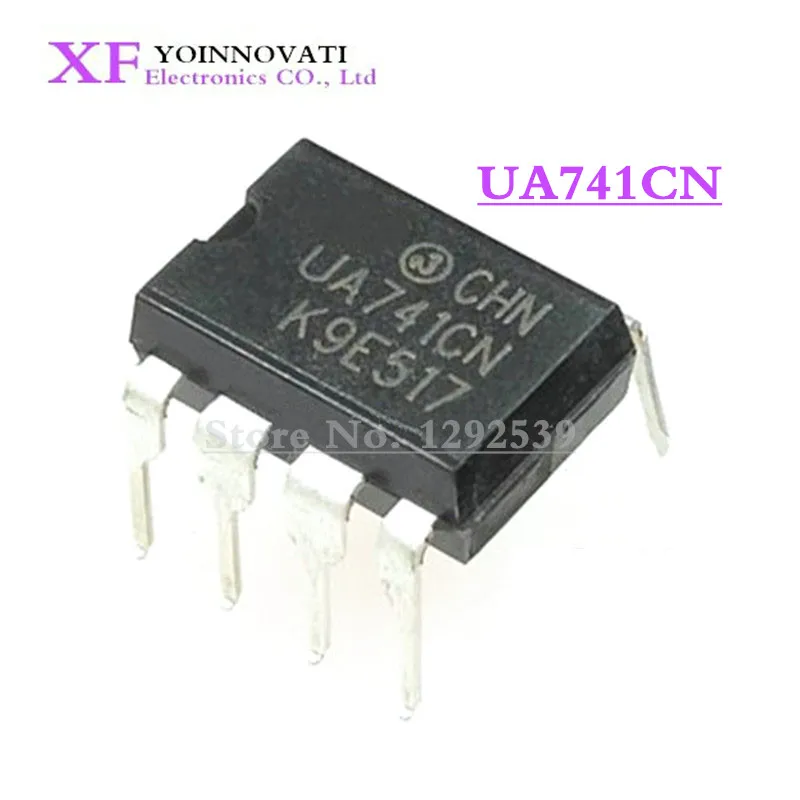 100PCS DIP8 IC UA741CN UA741CP UA741 OP Amp LM741 741 IC OPAMP GP 1MHZ ...