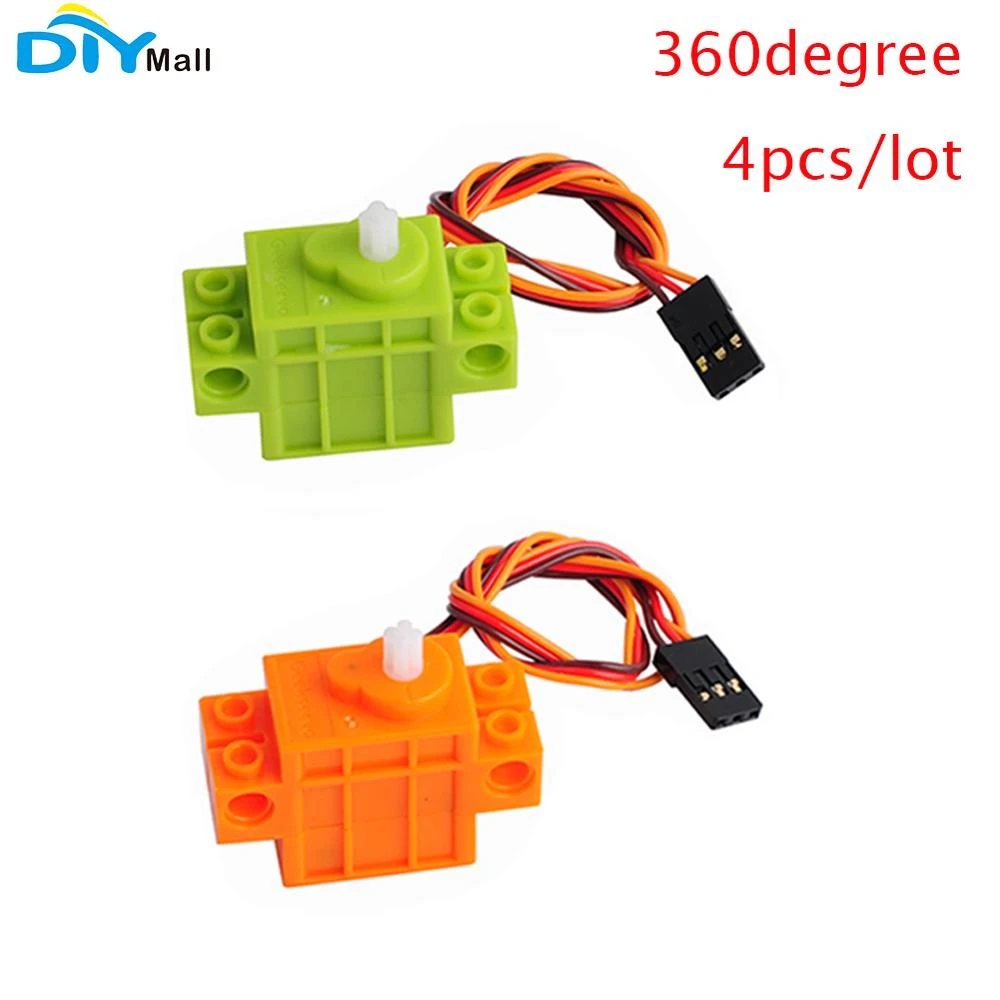 4pcs Geekservo 360 Degree Continuous Rotation Geek Servo Compatible ...