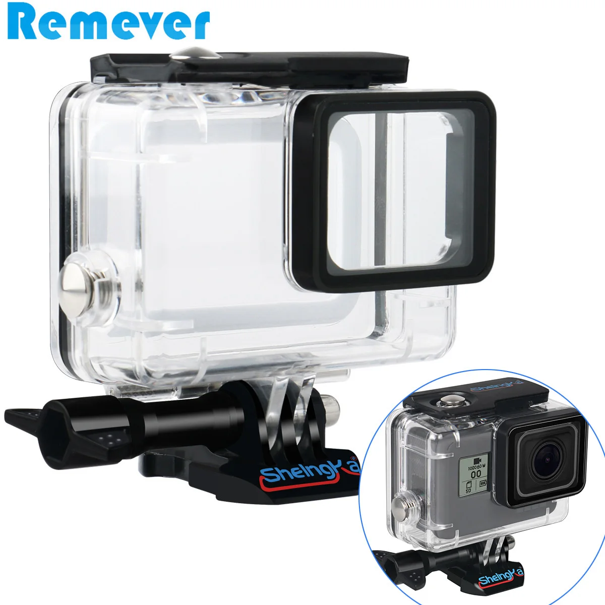 45m Underwater Waterproof Case For Gopro Hero 5 6 7black Action Cameras ...