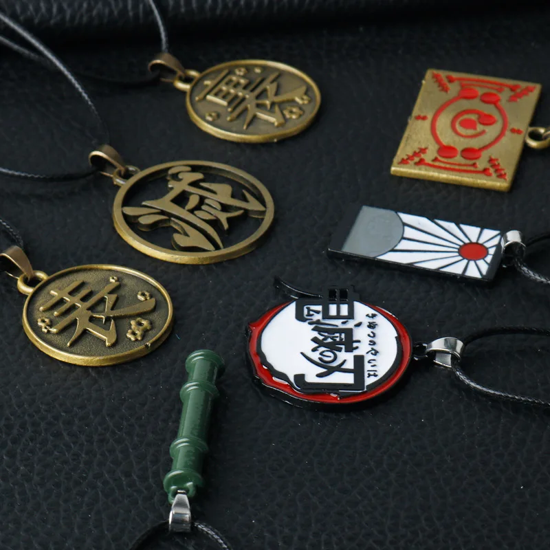 Anime Demon Slayer Kimetsu No Yaiba Necklace Pendant Kamado Tanjirou ...